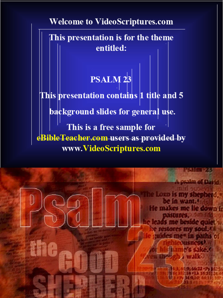Psalm 23 | PDF