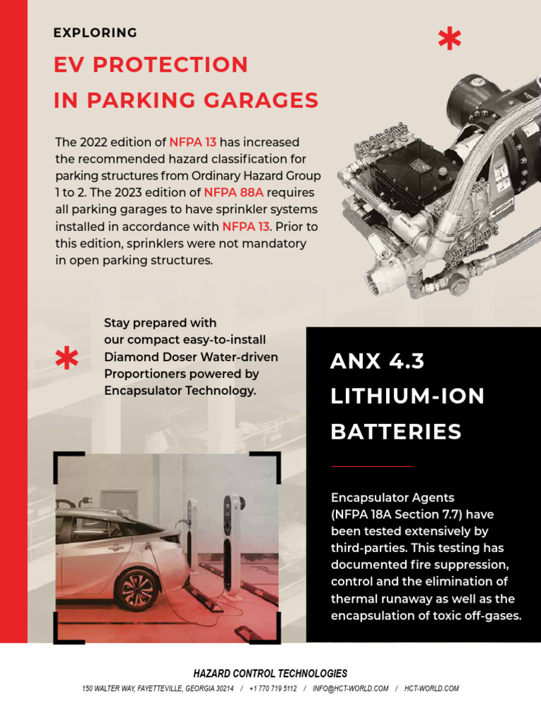 B ET AM EV-Parking-Garage-Protection | PDF | Fire Sprinkler System