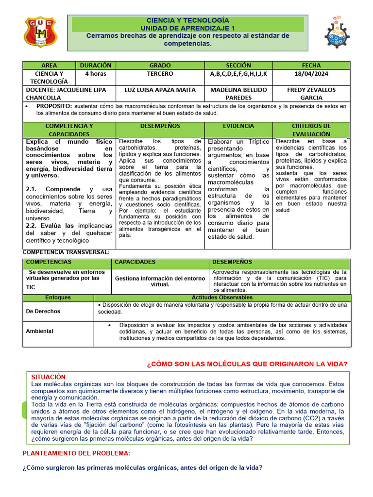 activida n° 2_ cyt - B | PDF | Carbohidratos | Sacarosa
