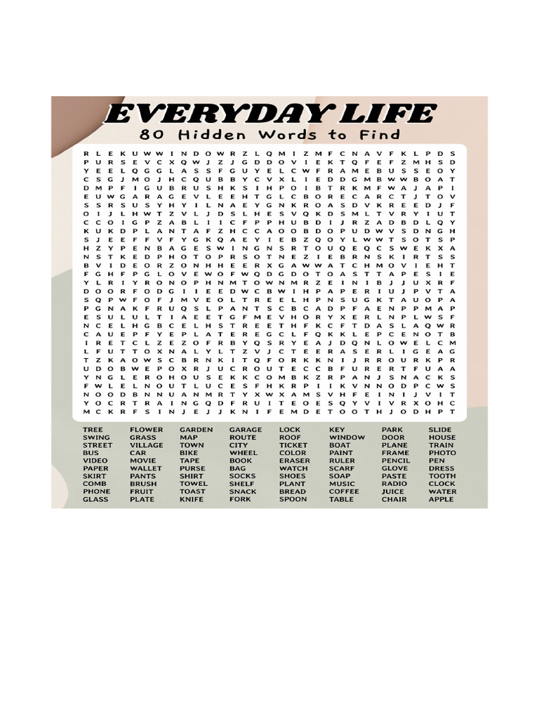 Impossible Difficult Hard Word Search Printablen - 12175.jpg | PDF