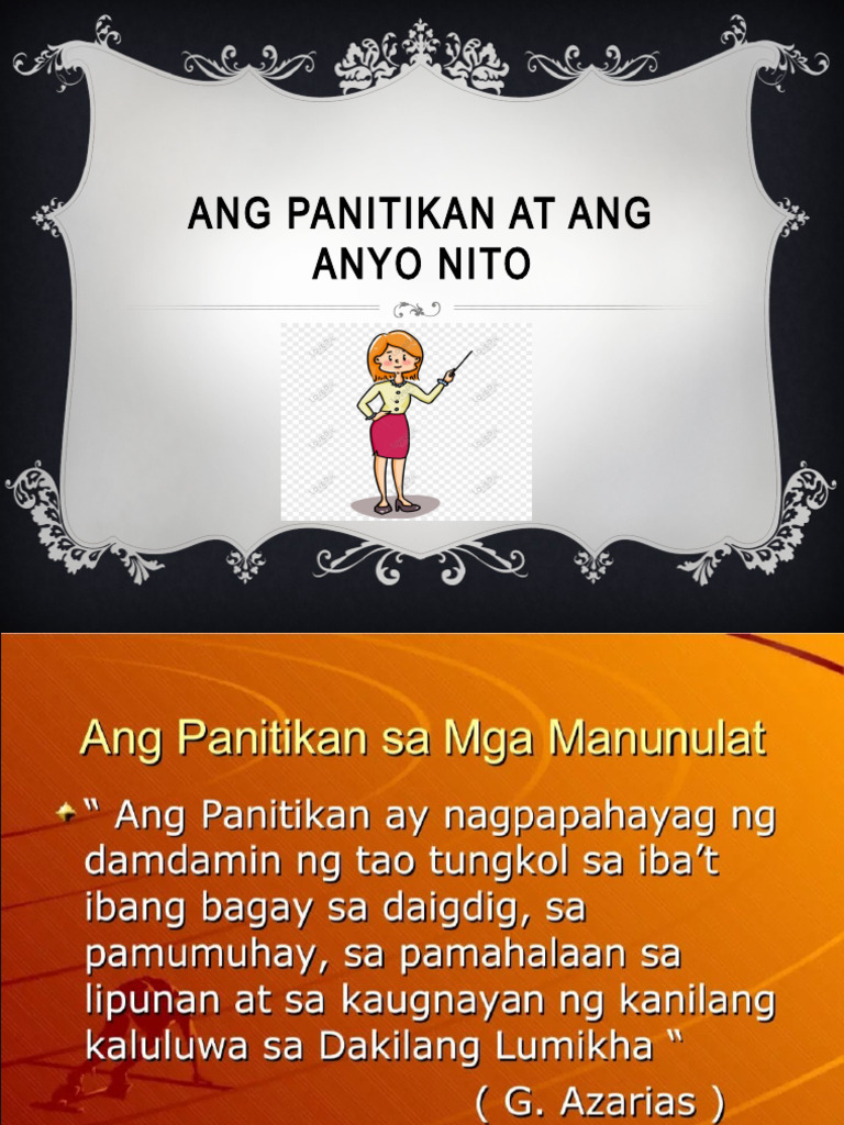 Ang Panitikan at Ang Anyo Nito | PDF