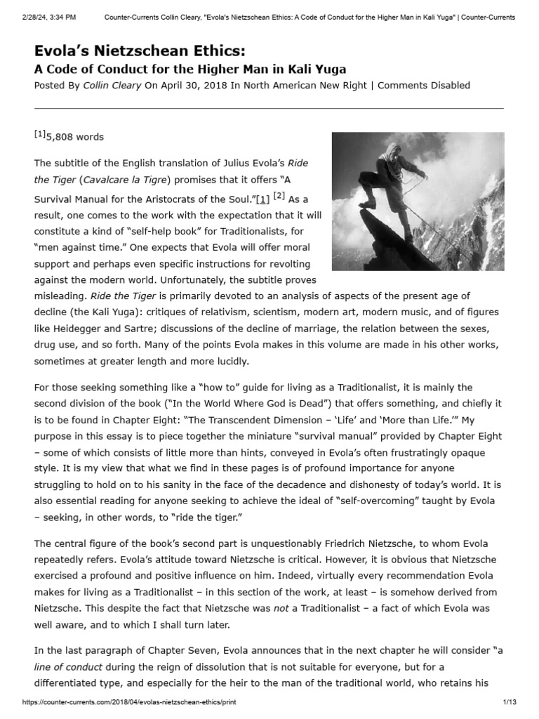 Evola's Ethics for the Higher Man | PDF | Friedrich Nietzsche ...