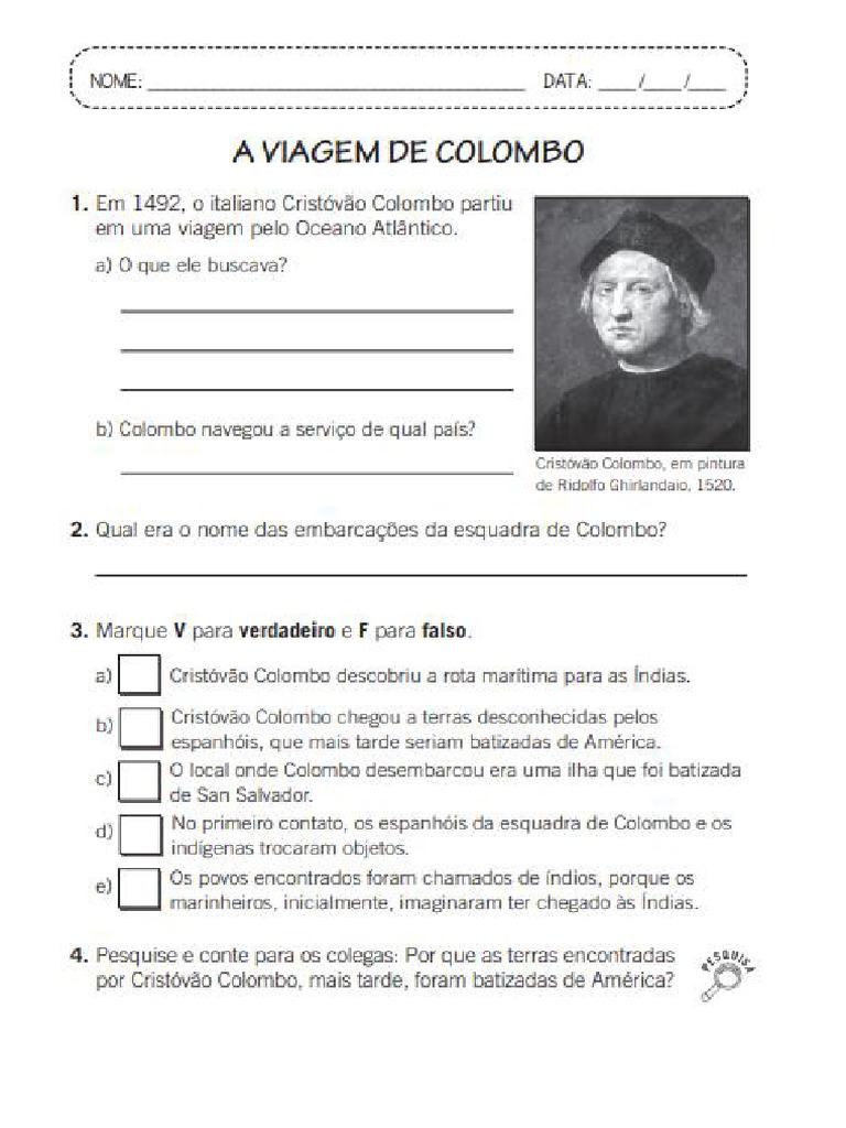 A Viagem de Colombo | PDF