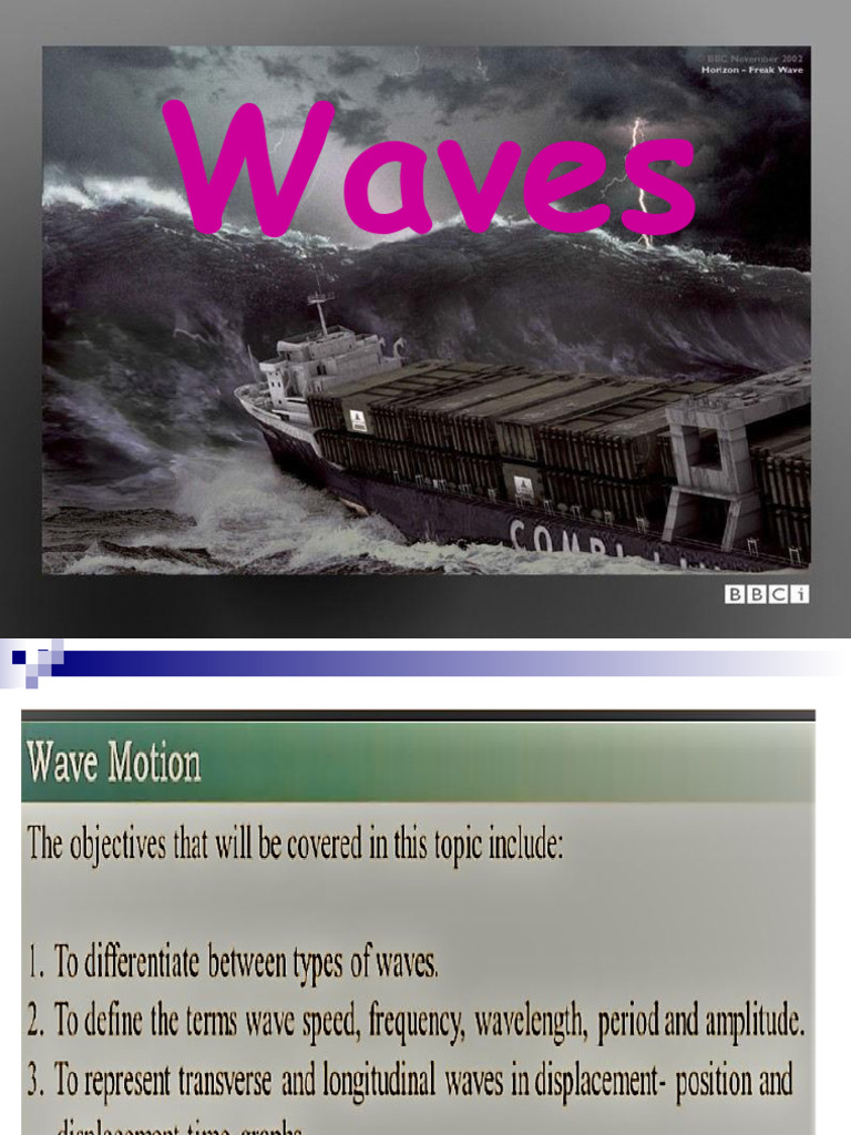 Lesson 16. Wave Motion | PDF | Waves | Refraction