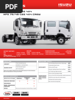 Isuzu NPS 75/45-155 4X4 Specifications | PDF | Manual Transmission | Truck