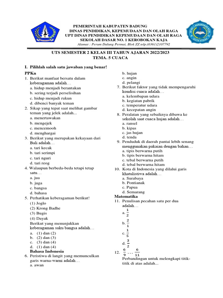 Uts Tema 5 2022 2023 | PDF