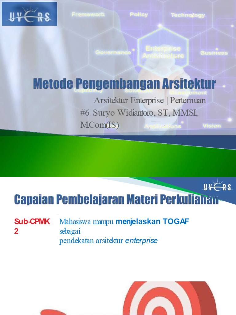 p06 Metode Pengembangan Arsitektur | PDF | Komputer