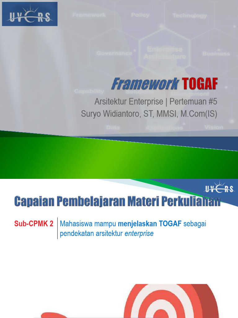 p05 Framework-Togaf | PDF | Seni | Komputer