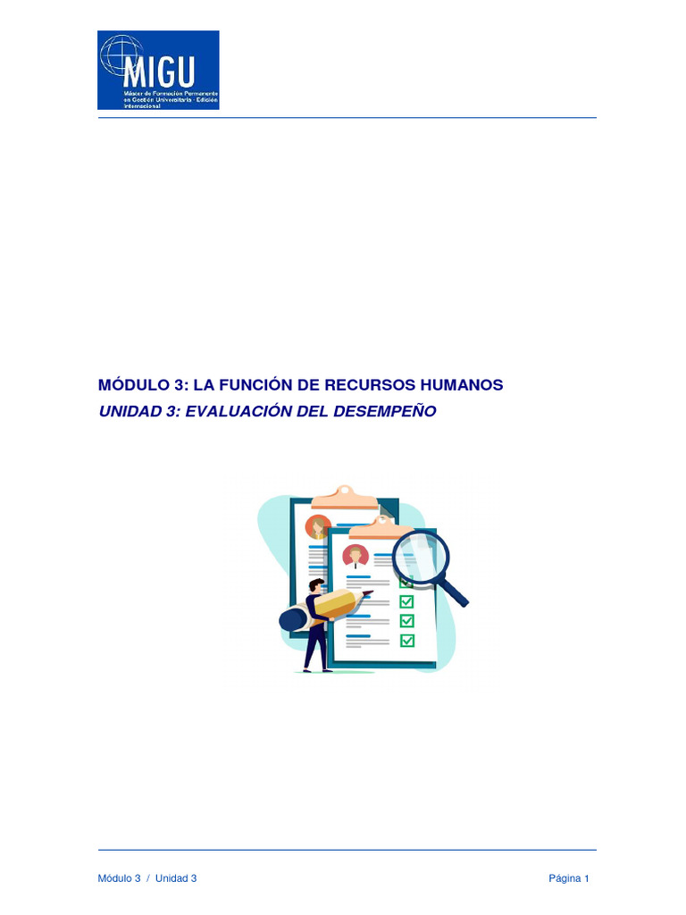La Funciòn de Recursos Humanos. Evaluación Del Desempeño ADE-204 | PDF | Evaluación | Gestión de ...
