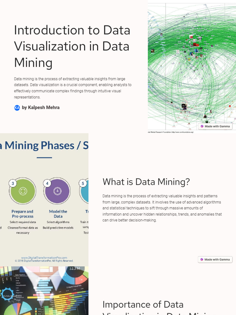 Introduction To Data Visualization in Data Mining | PDF | Data | Data Mining
