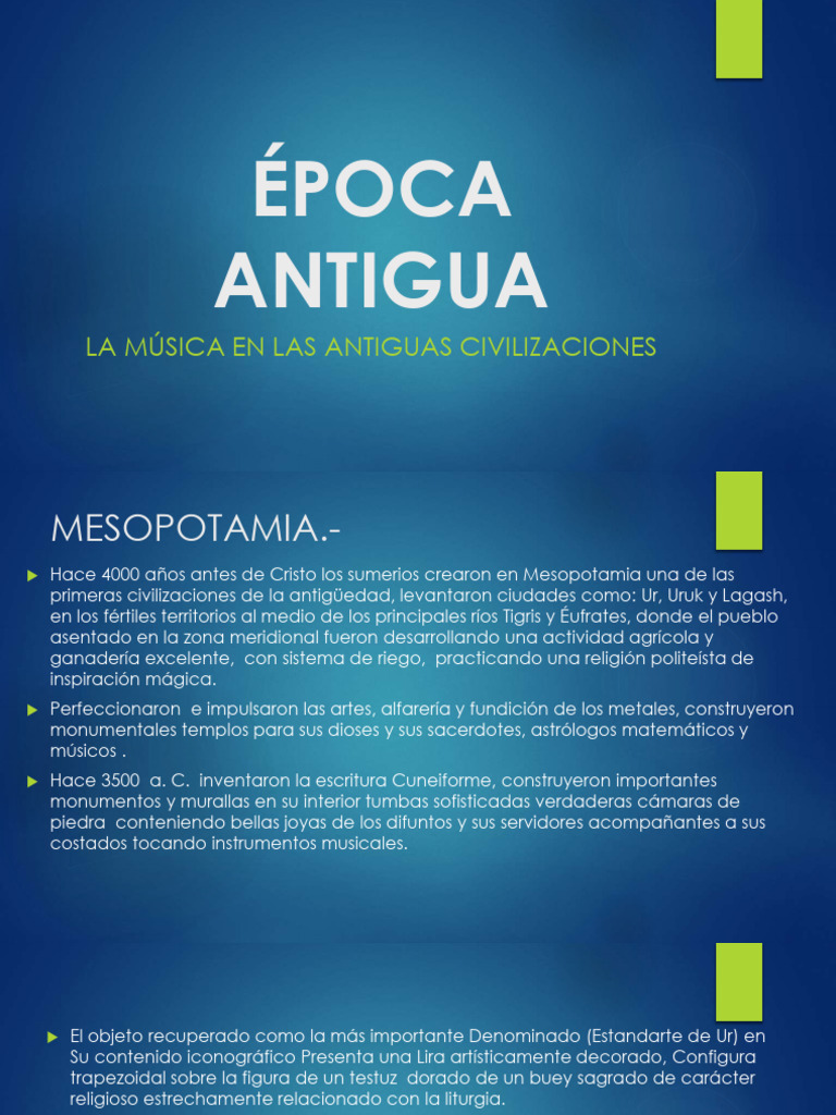 Época Antigua Historia Tec 2.2 | PDF | Apolo | Instrumentos musicales