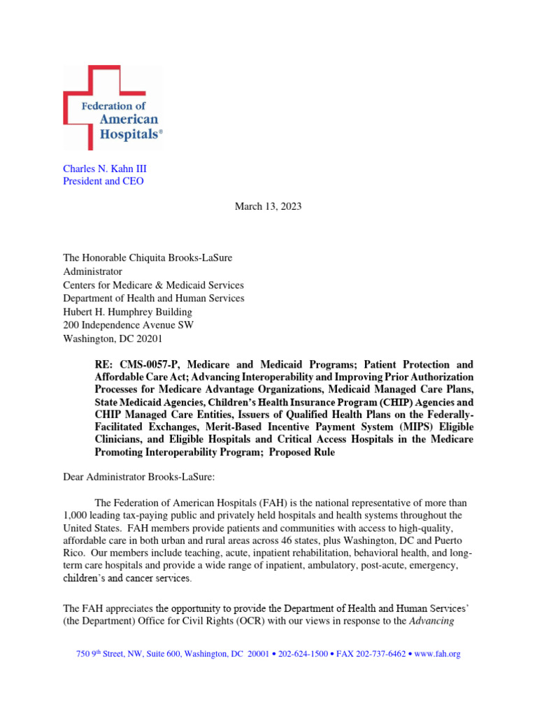 Improving Interoperability and Prior Authorization 31323 - FINAL | PDF ...