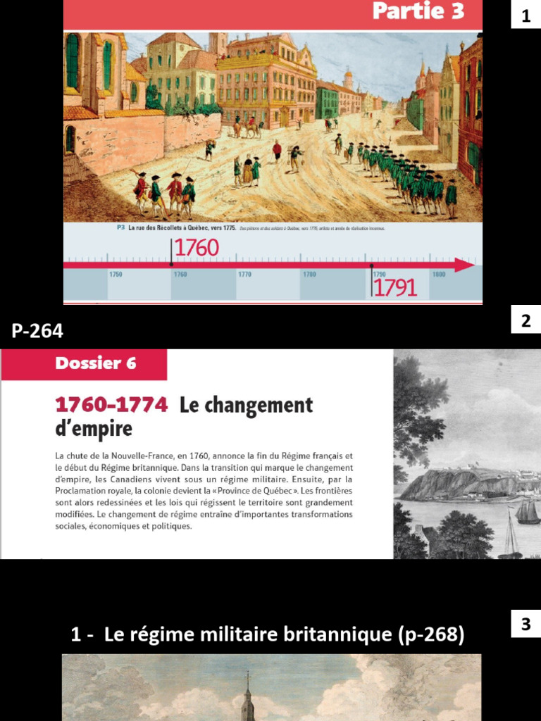 Dossier 6 Le Changement D'empire | PDF | Canada | Nouvelle France
