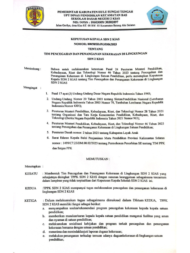 SK TPPK SDN 2 Kias | PDF