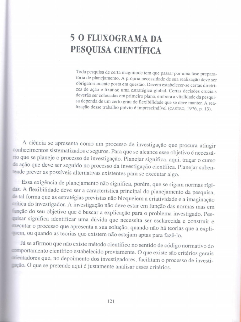 Texto 06 - Fluxograma Pesquisa Científica | PDF