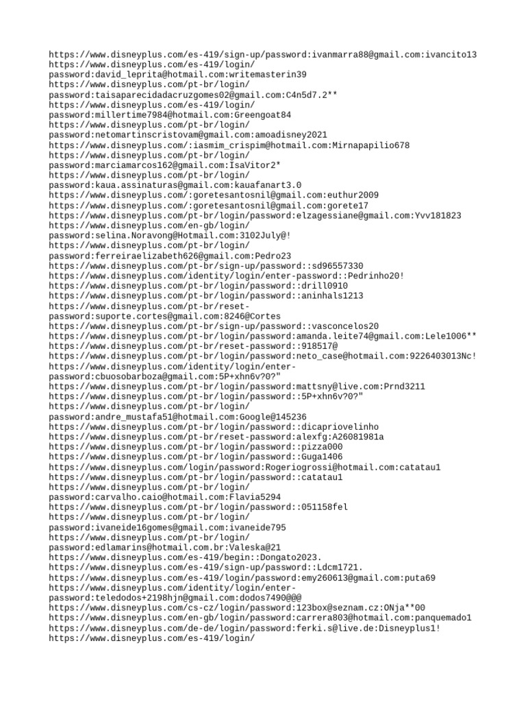 Disney+ Login and Signup Credentials | PDF