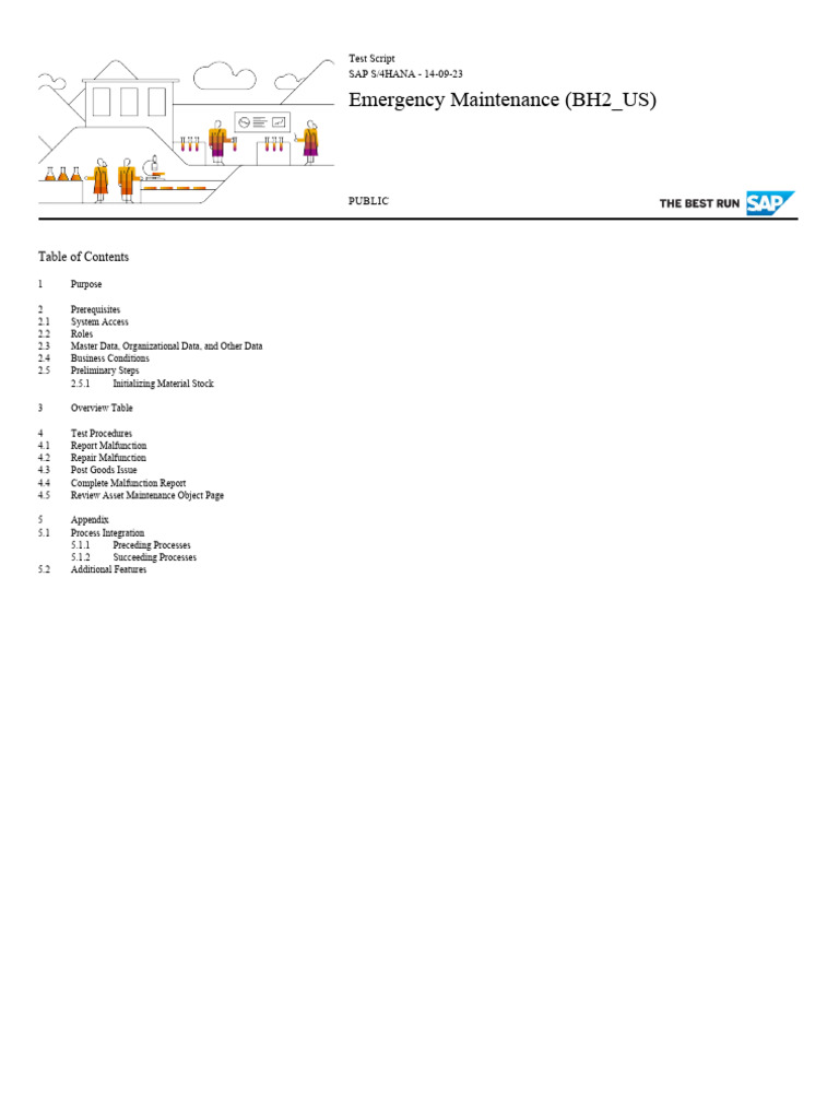 BH2 S4HANA2023 BPD EN US Emergency | PDF | System | Data
