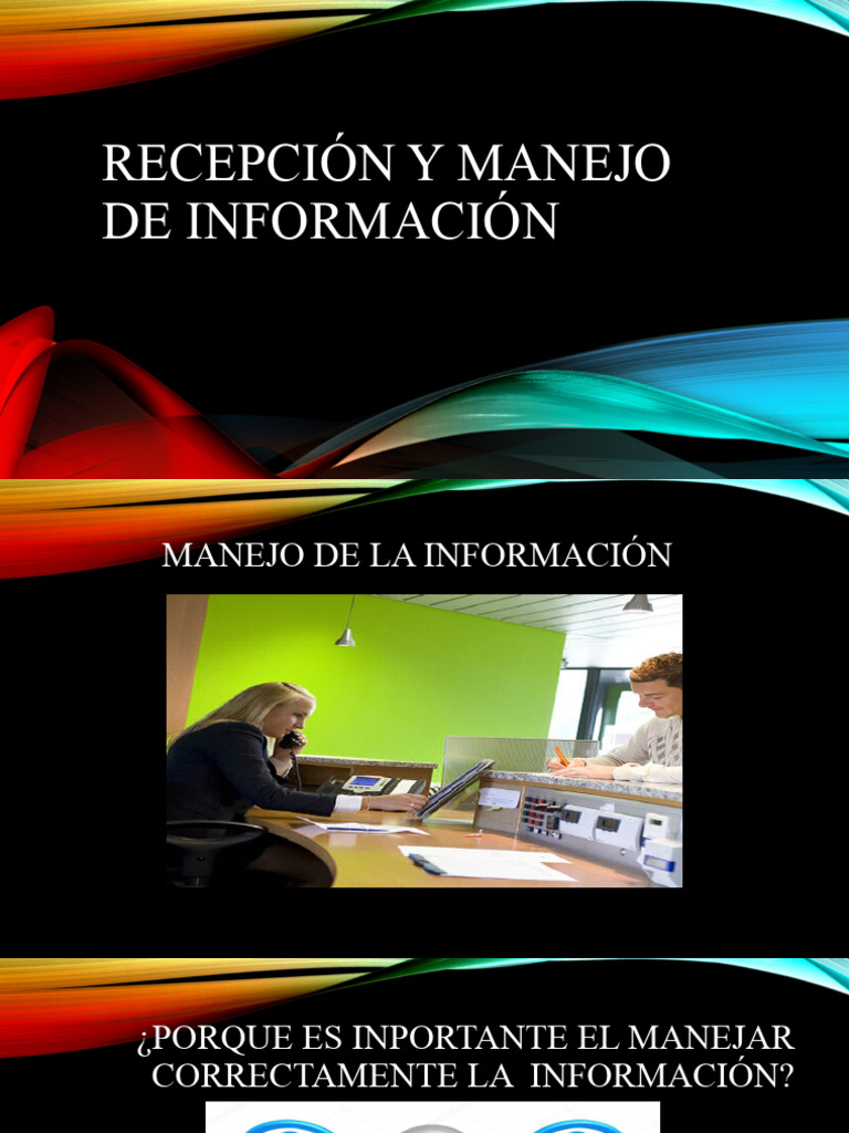 Recepción y Manejo de Información | PDF