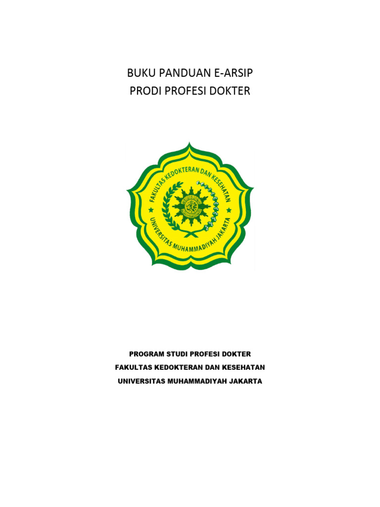Panduan E-Arsip Prodi Dokter UMMJ | PDF