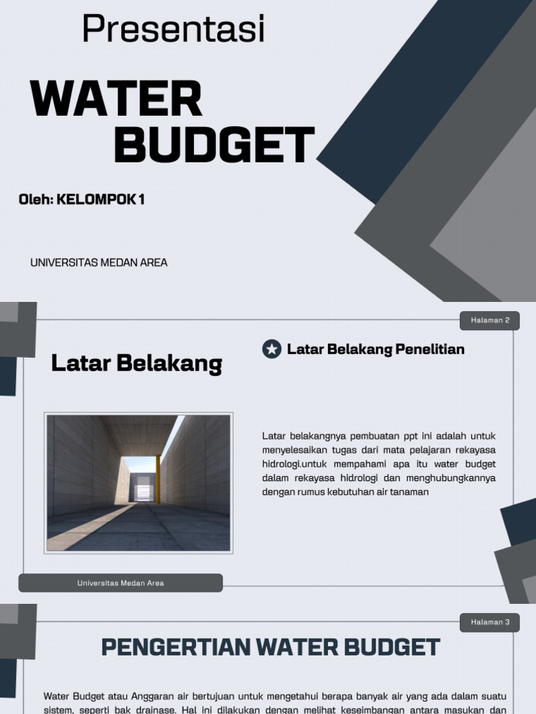 Water Budget 2 | PDF