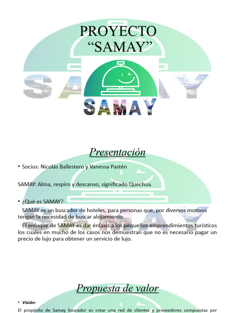 Presentacion SAMAY | PDF