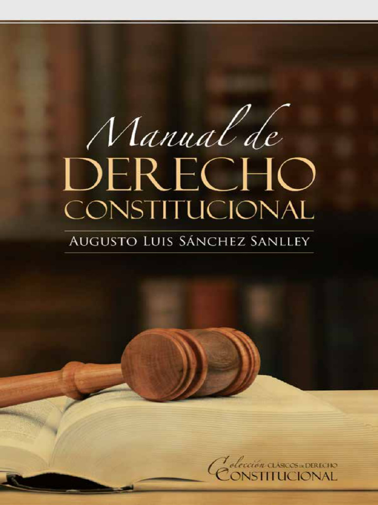 Libro Manual de Derecho Constitucional | PDF