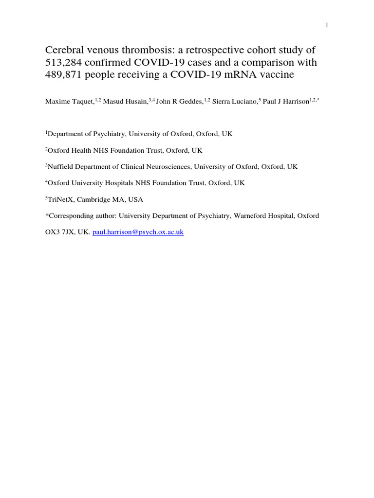 Covid Cvt Paper | PDF | Medical Diagnosis | Influenza