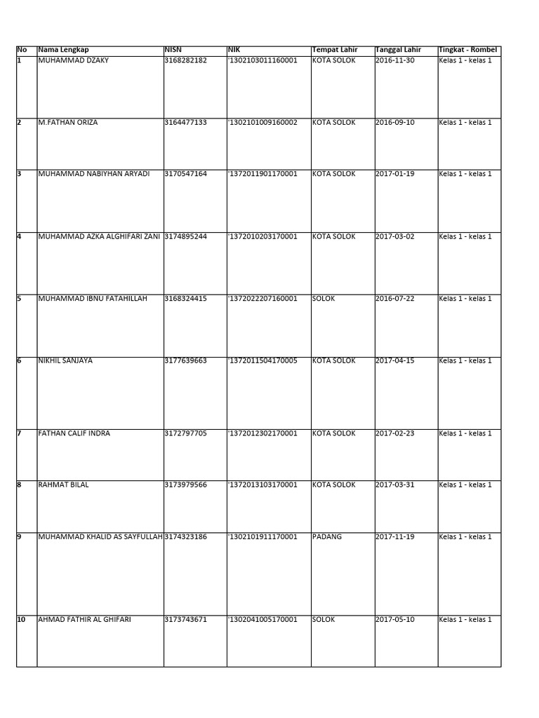 Daftar Siswa 2023 2024 Ganjil 1700095403493 Pdf