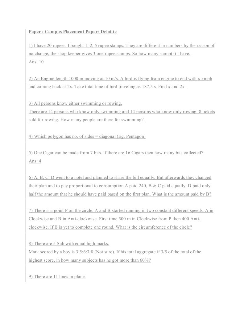 Deloitte Paper | PDF | Teaching Mathematics | Business