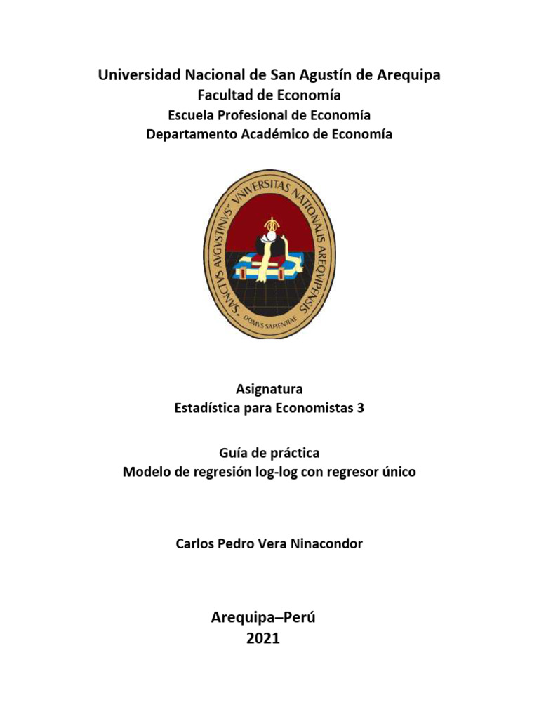 Regresión Log-Log: Guía Práctica MCO | PDF | Mínimos cuadrados ...