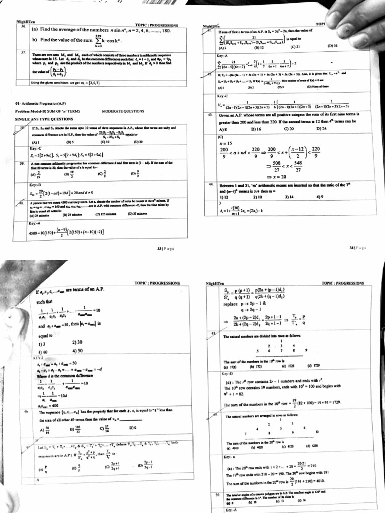 Assignment - Seq and Series | PDF