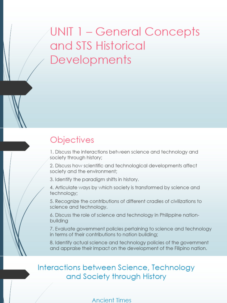 Part-1 STS | PDF | Science | Philippines