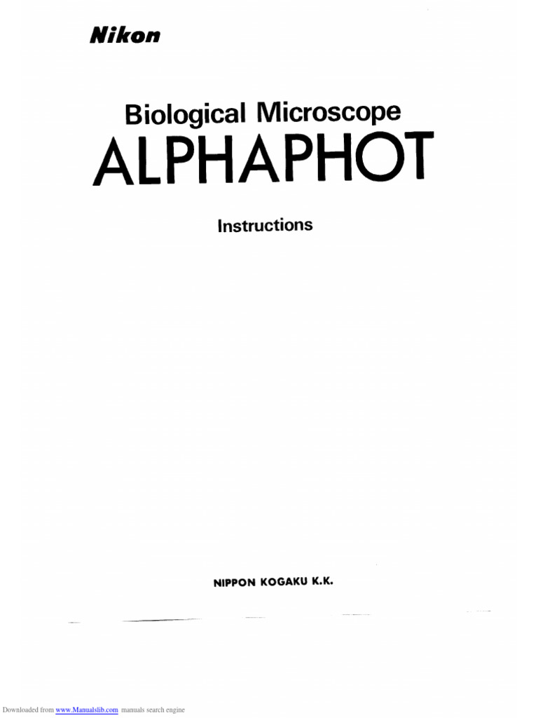 Nikon Alphaphot-2 YS2 | PDF