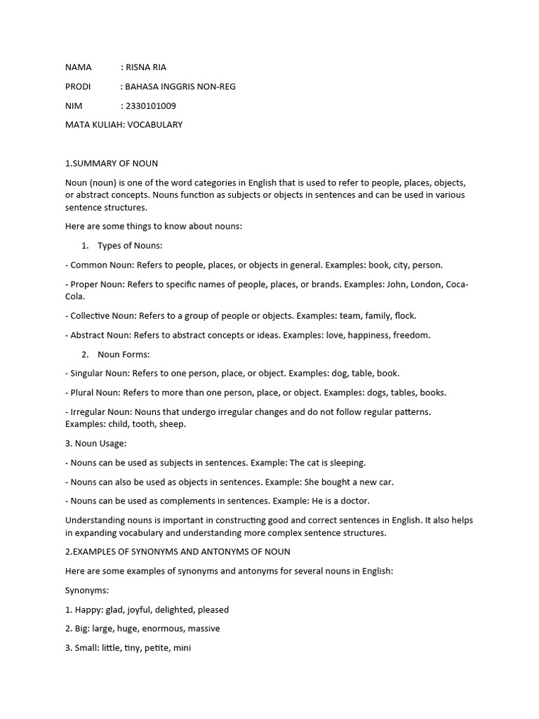 T Vocabulary | PDF | Verb | Noun