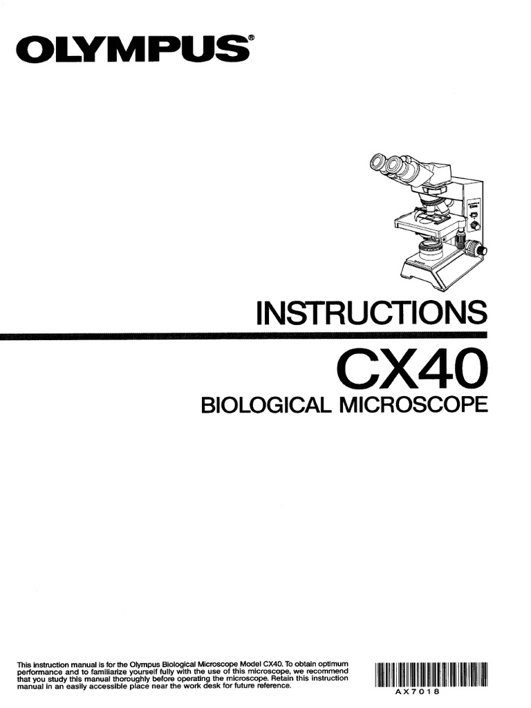 Olympus CX40 Manual | PDF