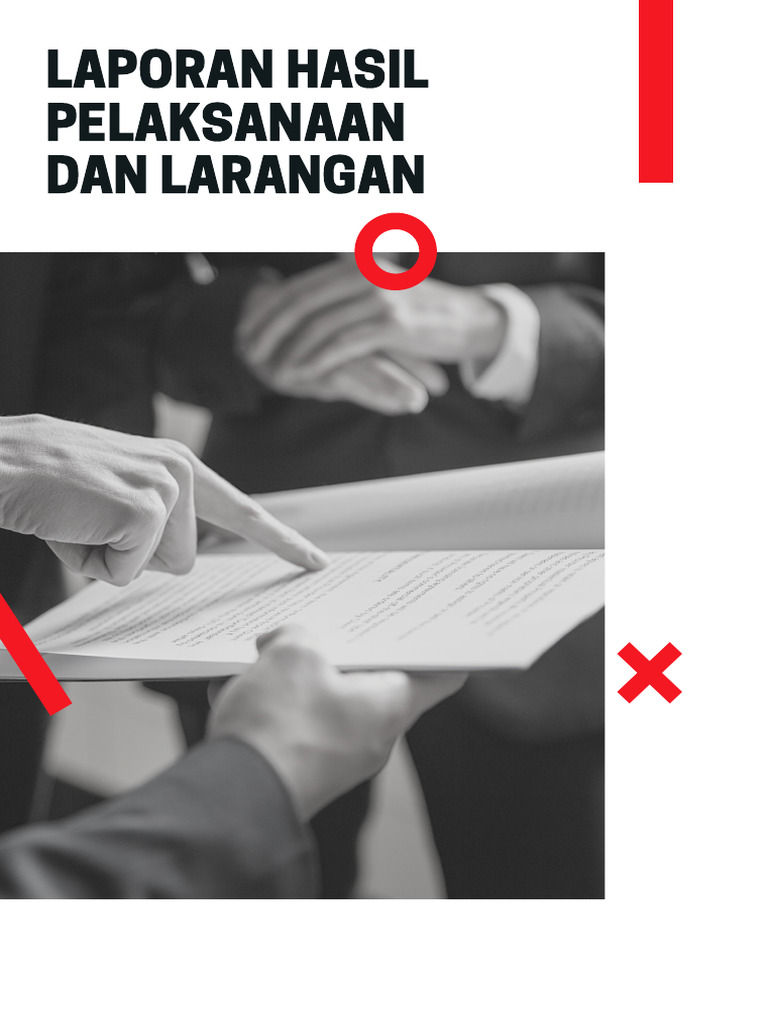 Laporan Hasil Pelaksanaan Dan Larangan | PDF | Hukum