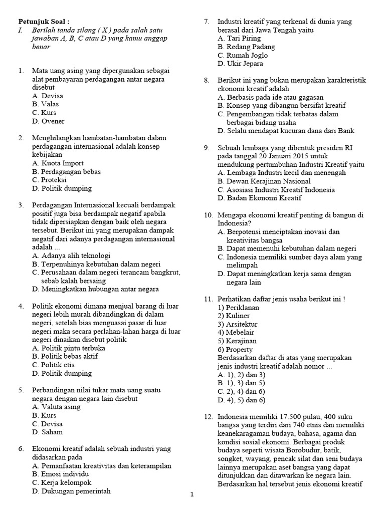Soal Asesmen Kelas IX Mapel IPS | PDF