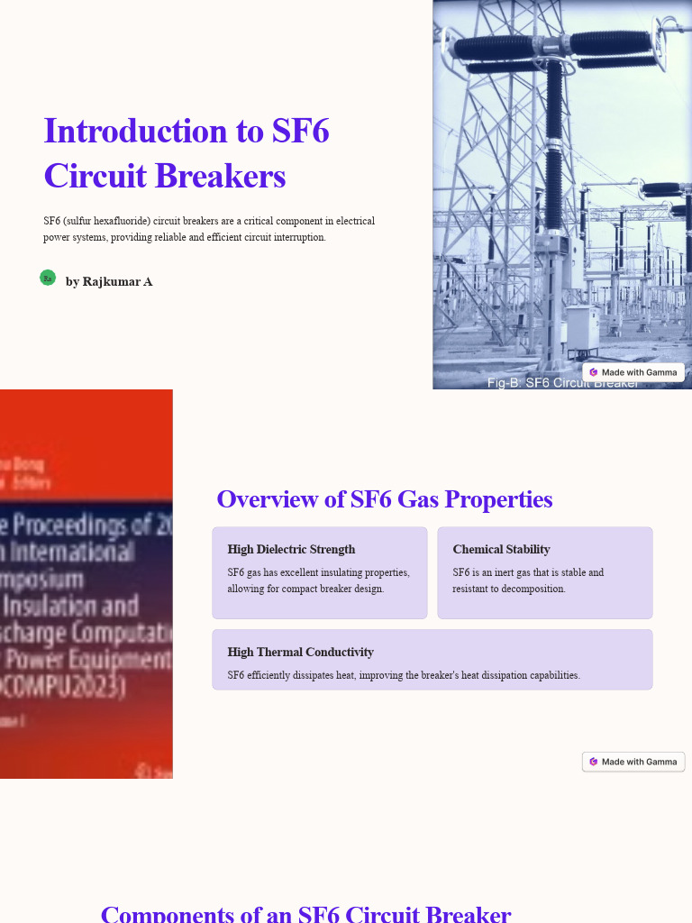 Introduction to SF6 Circuit Breakers | Download Free PDF | Electric Arc ...