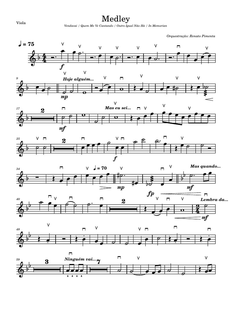 Medley Viola | PDF
