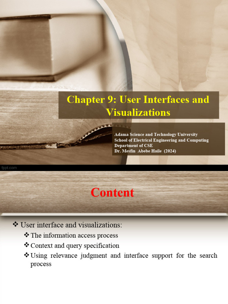 9 - User Interfaces and Visualizations | PDF | Information Retrieval | Computing
