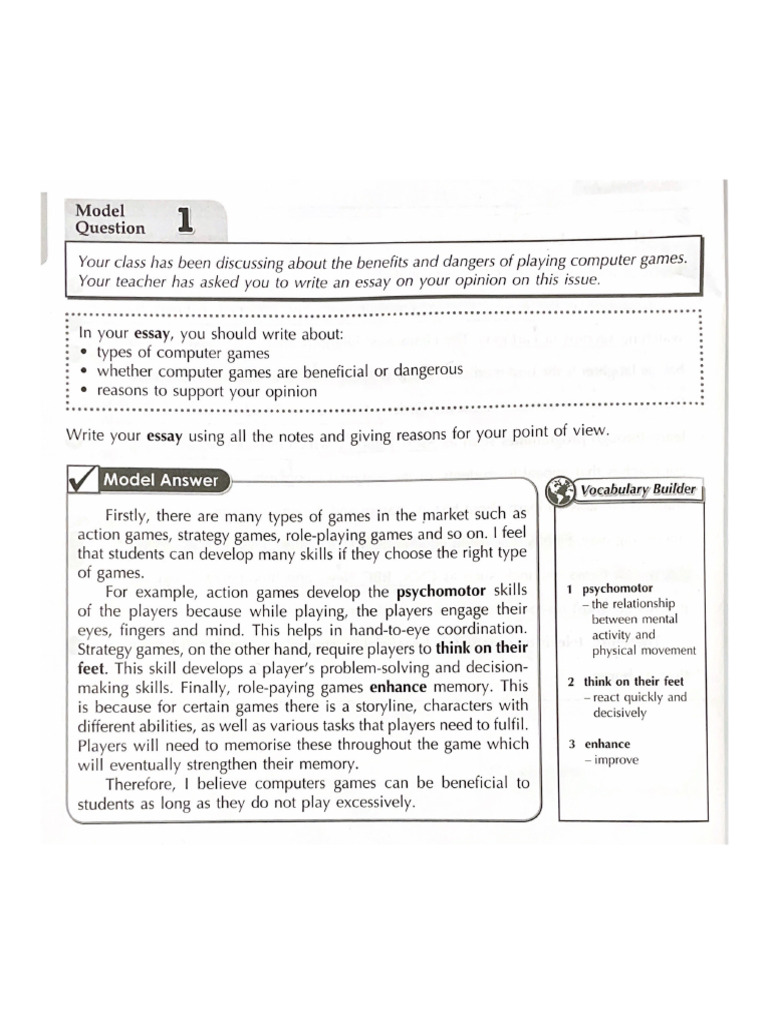 SPM Guided Writing Sample Essay 1 | PDF