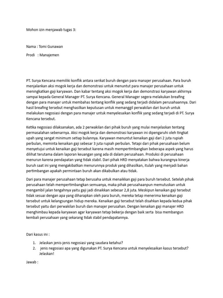 Tugas 3 PO Tomi Gunawan | PDF