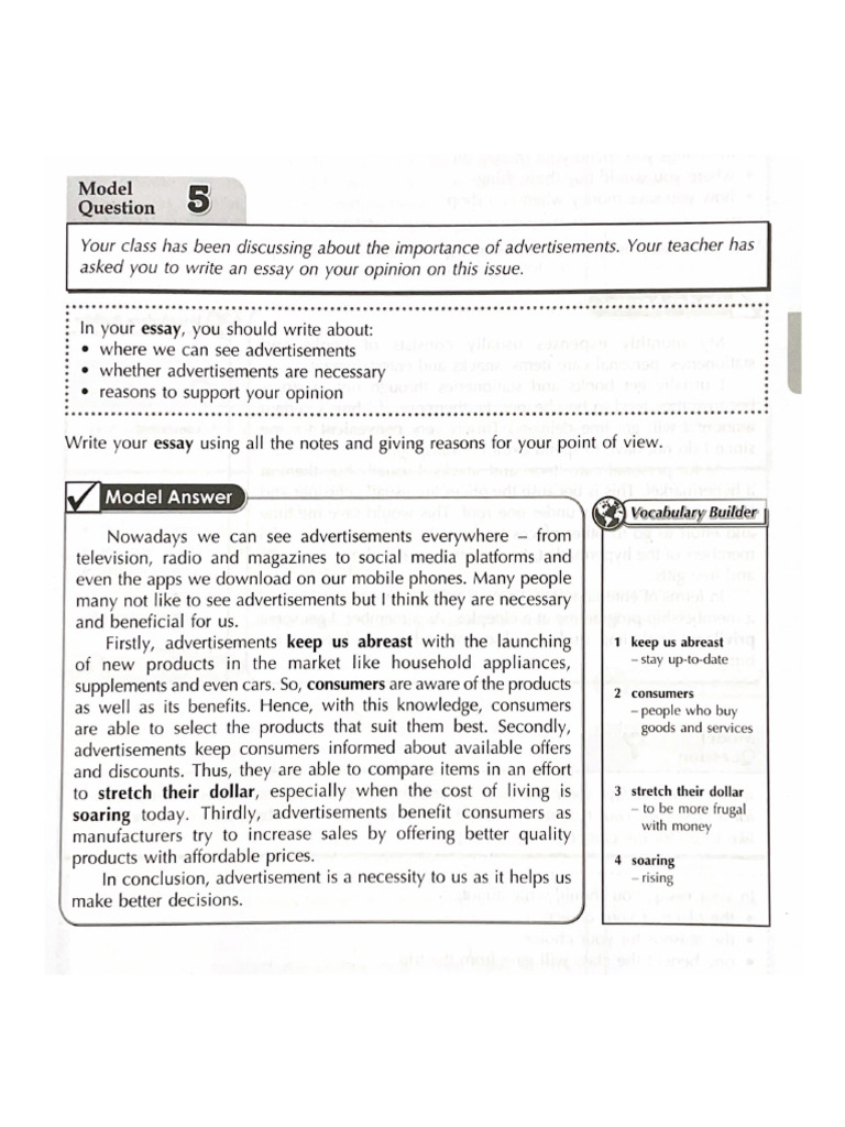 SPM Guided Writing Sample Essay 3 | PDF