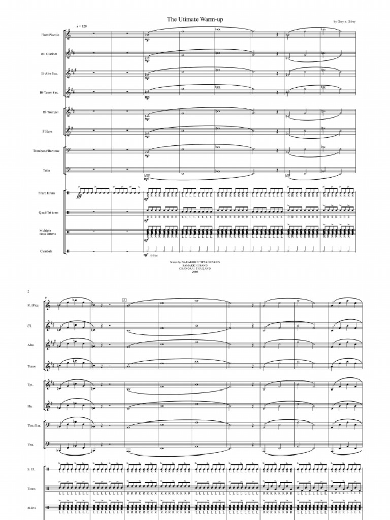 The Ultimate Warm Up Score and Parts 1 | PDF