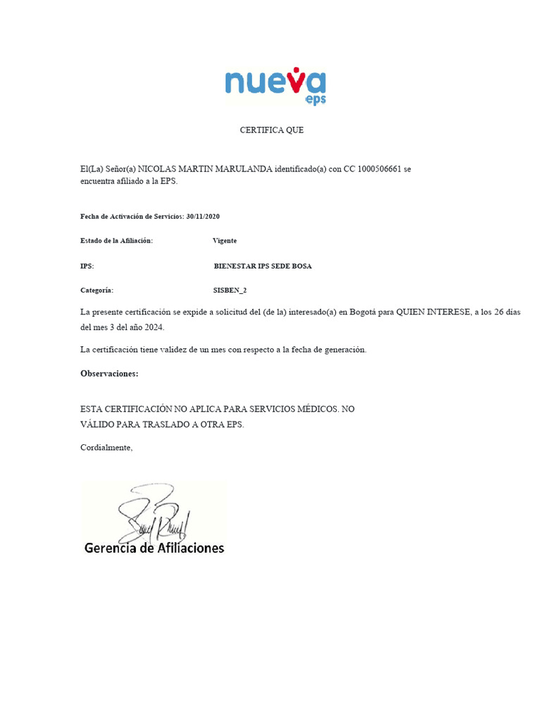 Certifica Que | PDF
