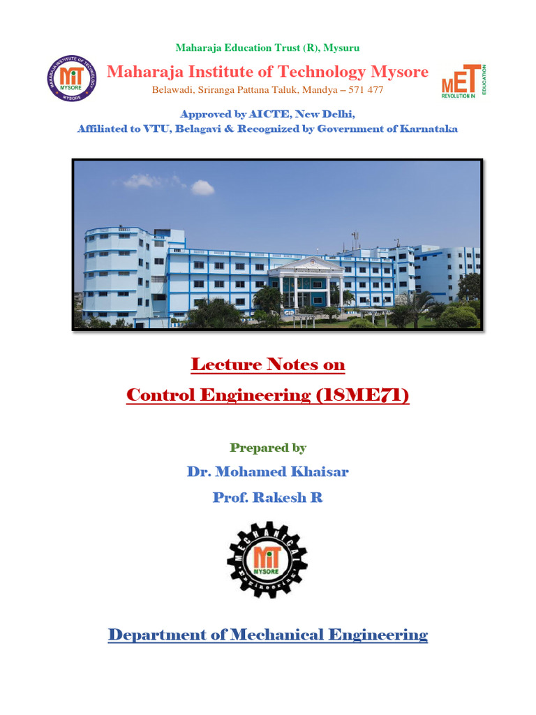 Control Engineering | Download Free PDF | Control Theory | Stability Theory