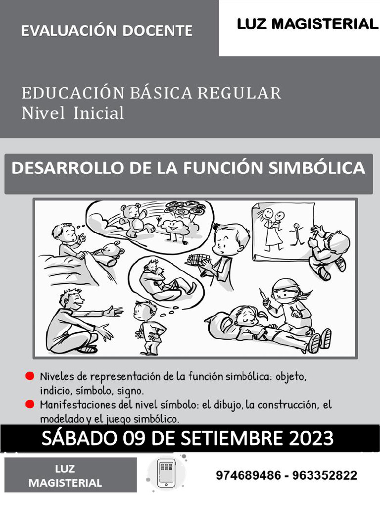 Niveles de la Función Simbólica en Niños | PDF | Maestros | Dibujo