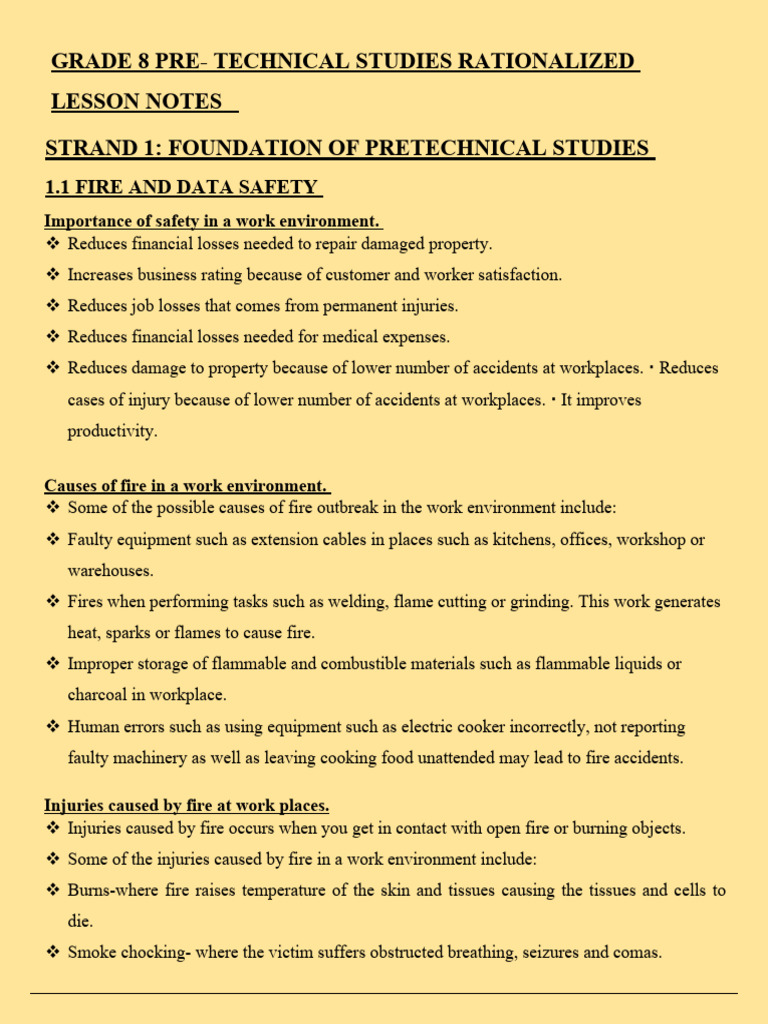 Grade 8 Pre - Technical Notes | PDF | Computer Data Storage | Computer ...