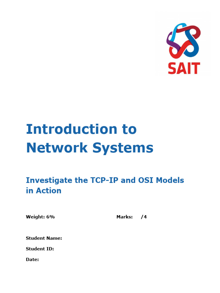 TCP-IP and OSI Models Lab Guide | PDF