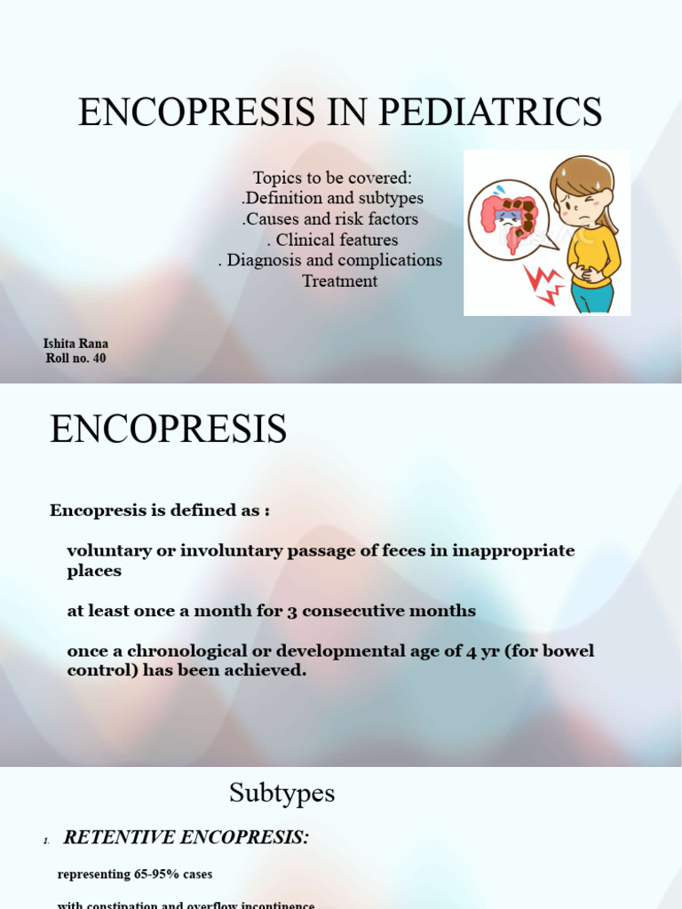 Encopresis 2 | PDF | Constipation | Digestive System